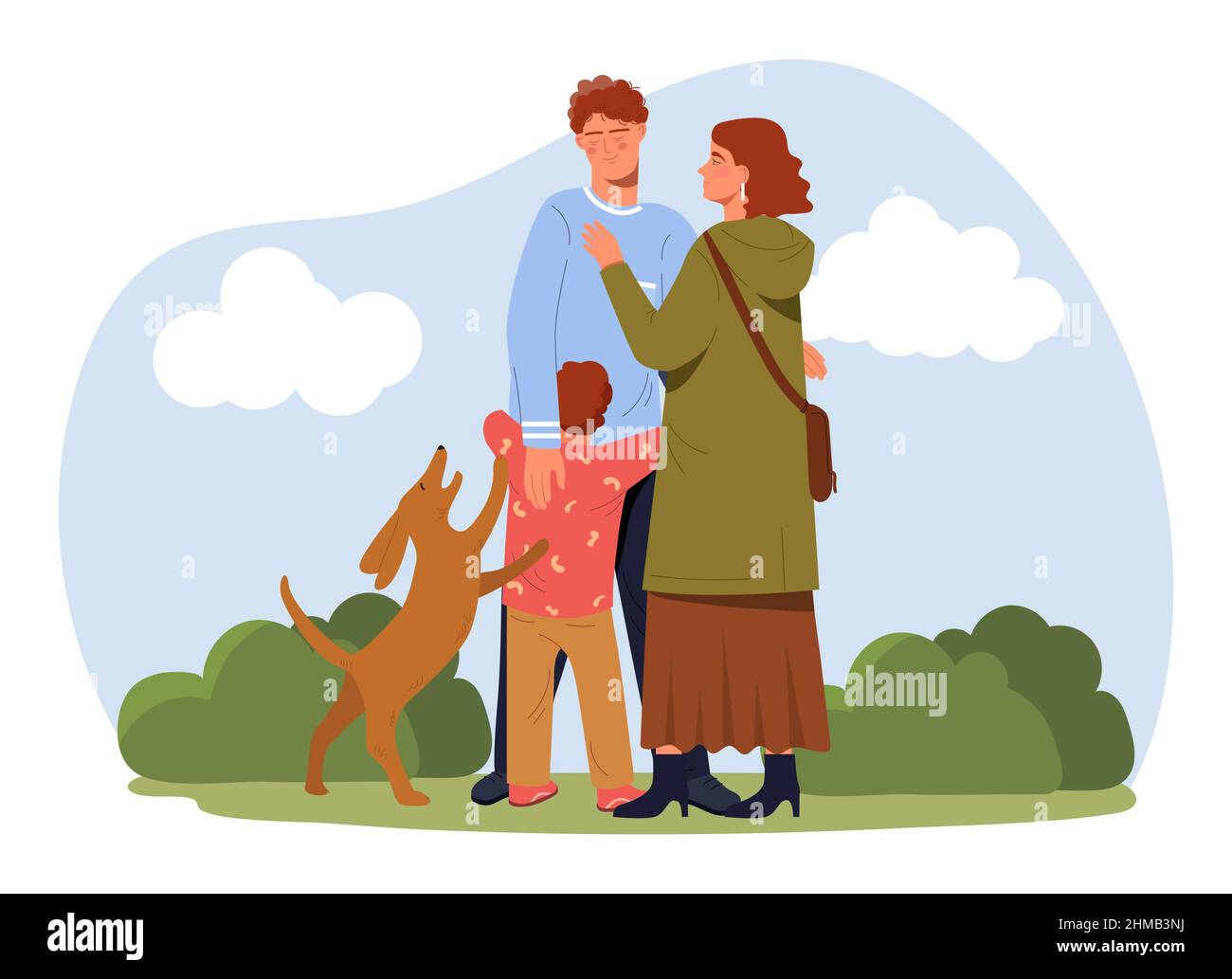 Happy family abstract concept Stock Vector Image & Art - Alamy
