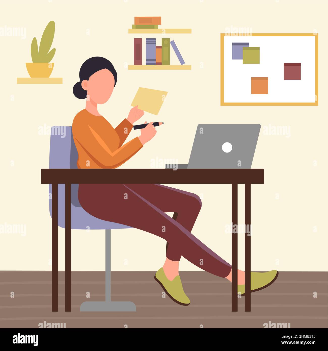Home Office concept Stock Vector Image & Art - Alamy