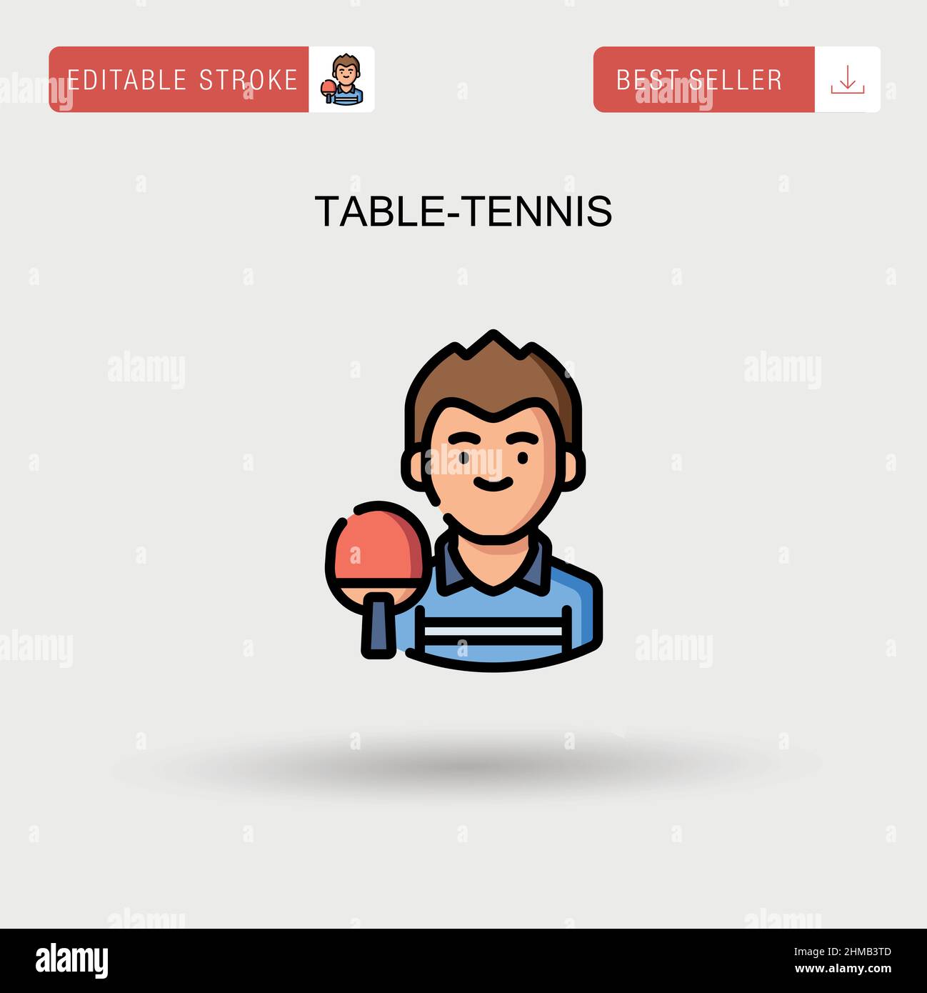 Table tennis game male Stock Vector Images - Alamy