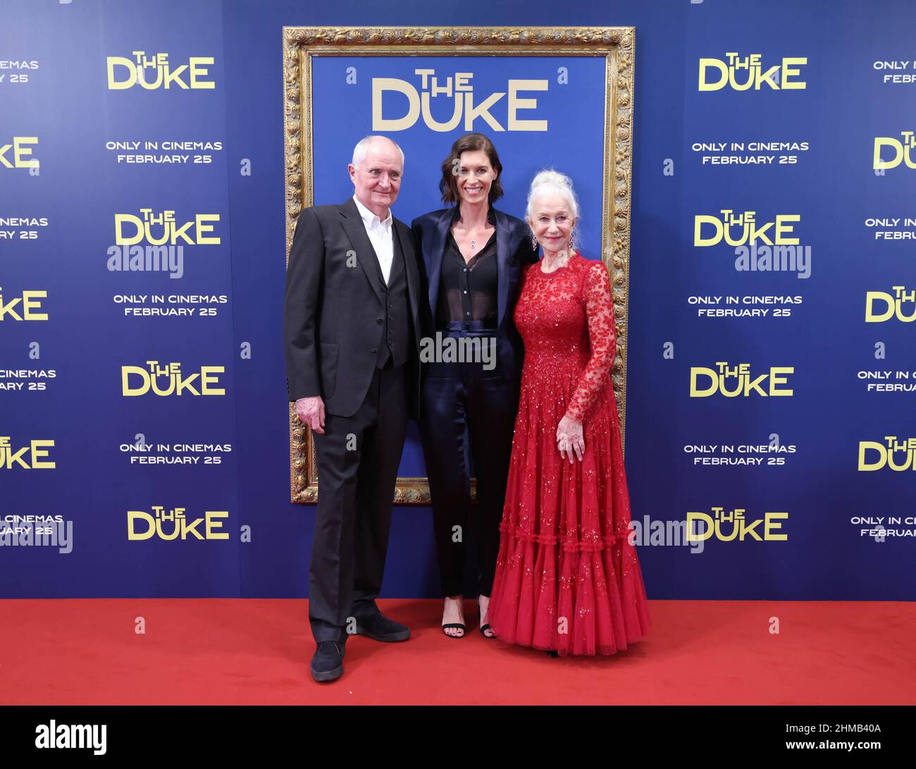 (left to right) Jim Broadbent, Nicky Bentham and Helen Mirren arrive ...