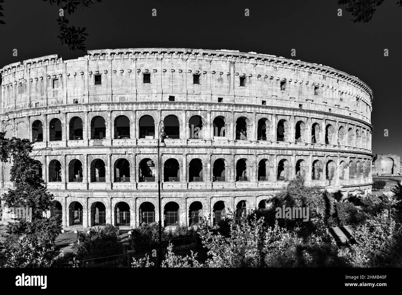 Colosseum or Flavian amphitheater, most famous monument in Rome, Italy ...