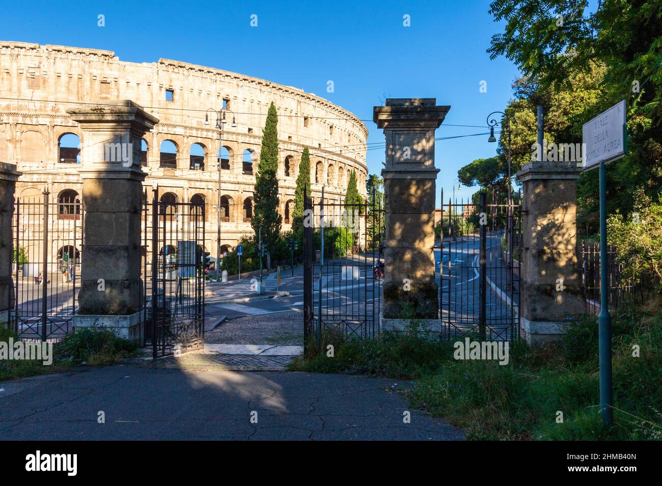 Colosseum or Flavian amphitheater, most famous monument in Rome, Italy ...