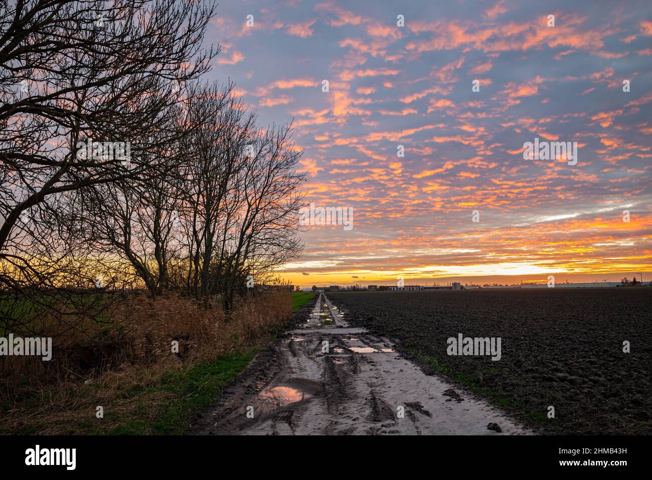Clouds during sunrise above mountain hi-res stock photography and ...