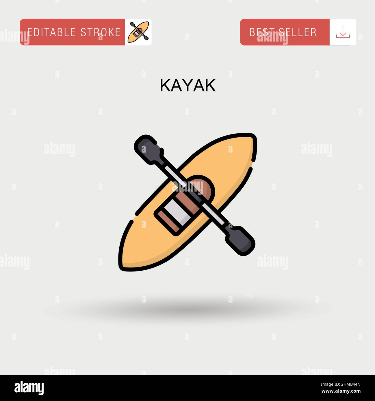 Recreational kayaking Stock Vector Images - Alamy