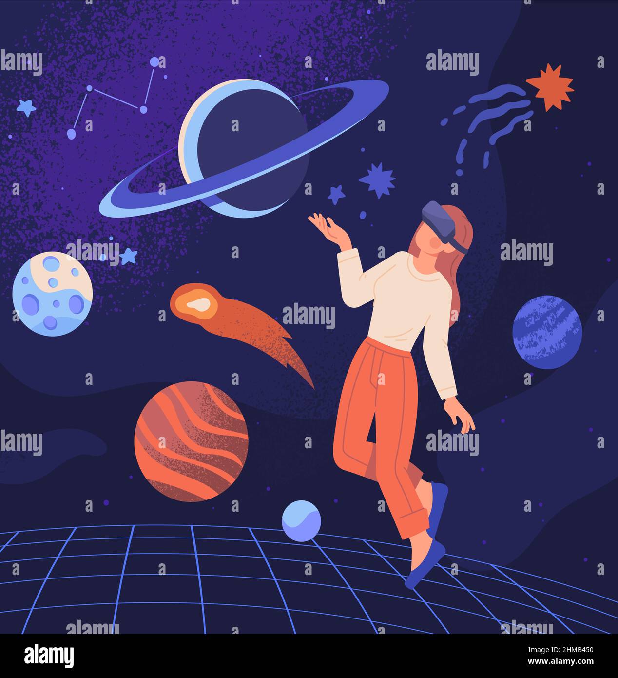 Virtual Reality glasses abstract concept Stock Vector Image & Art - Alamy