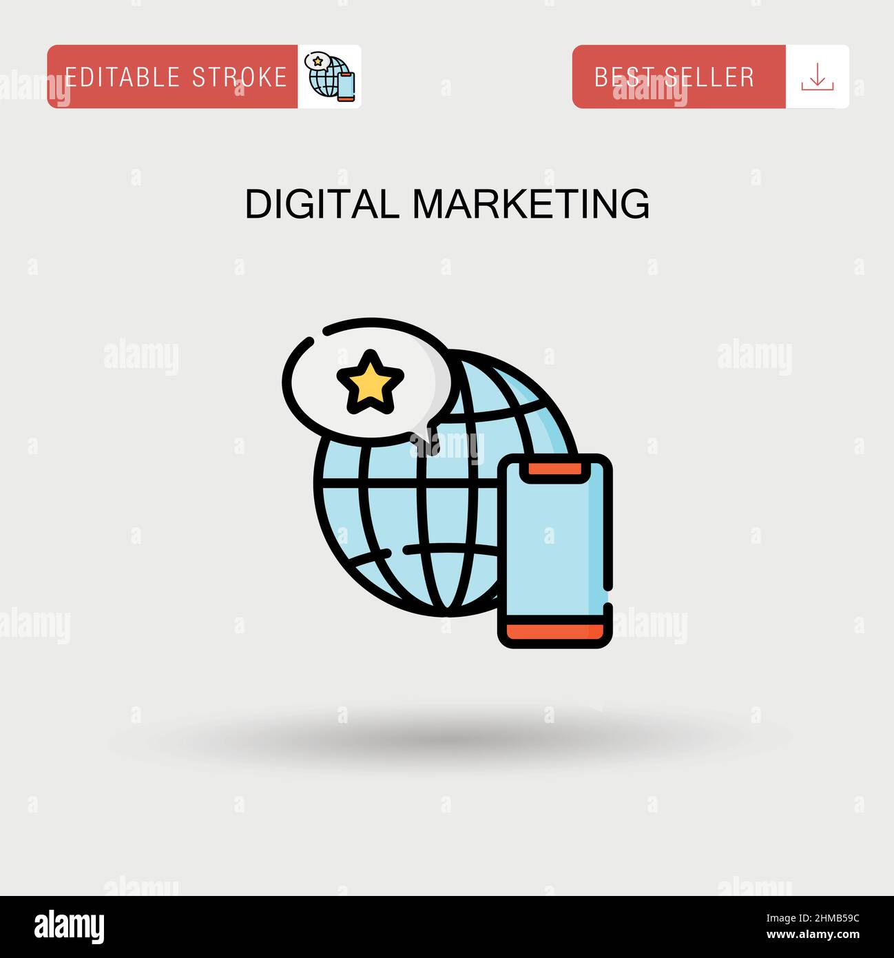 Digital marketing office Stock Vector Images - Alamy