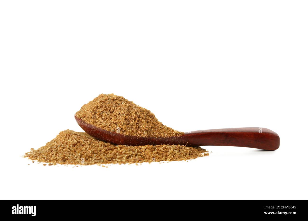 Spoon with coriander powder on white background Stock Photo - Alamy