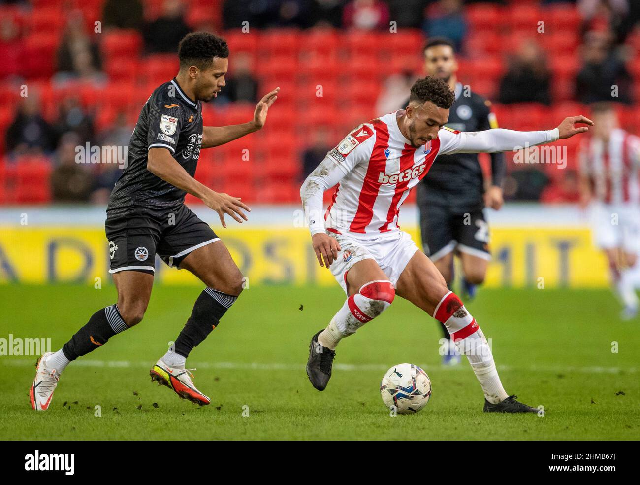 8th February 2022; Bet365 Stadium, Stoke, Staffordshire, England; EFL ...