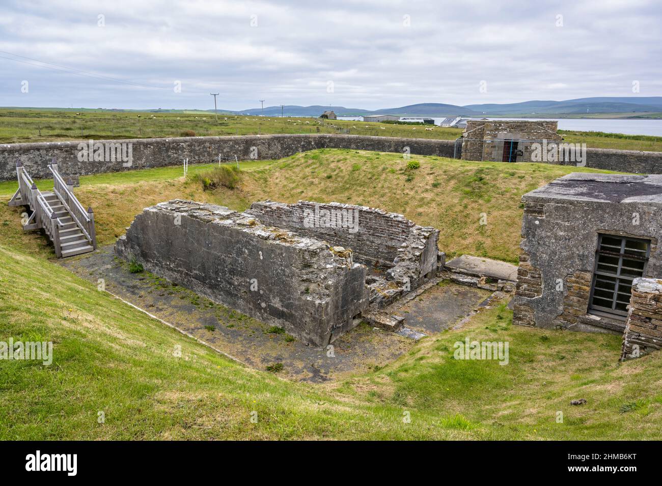 Remains of Powder Magazine at Hackness Battery, coastal defences built ...