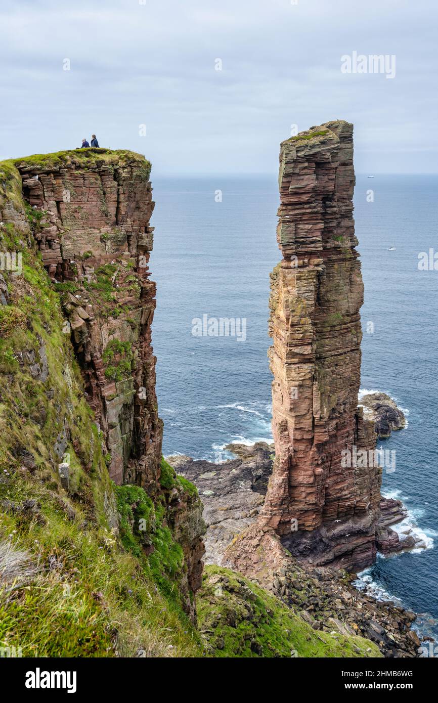 Old Man of Hoy viewed from the north, Isle of Hoy, Orkney, Scotland, UK ...