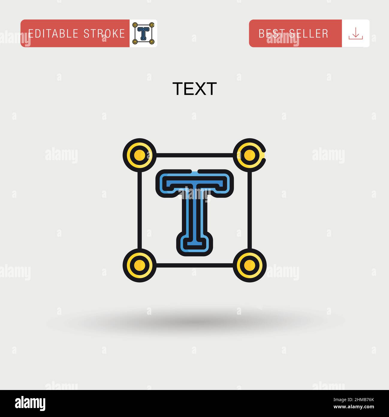Text Simple vector icon Stock Vector Image & Art - Alamy