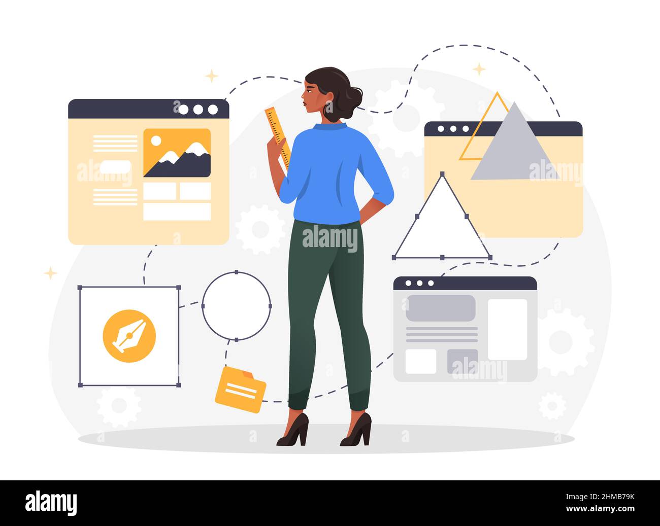 UI UX design abstract concept Stock Vector Image & Art - Alamy UI UX design abstract concept Stock Vector Image & Art - Alamy