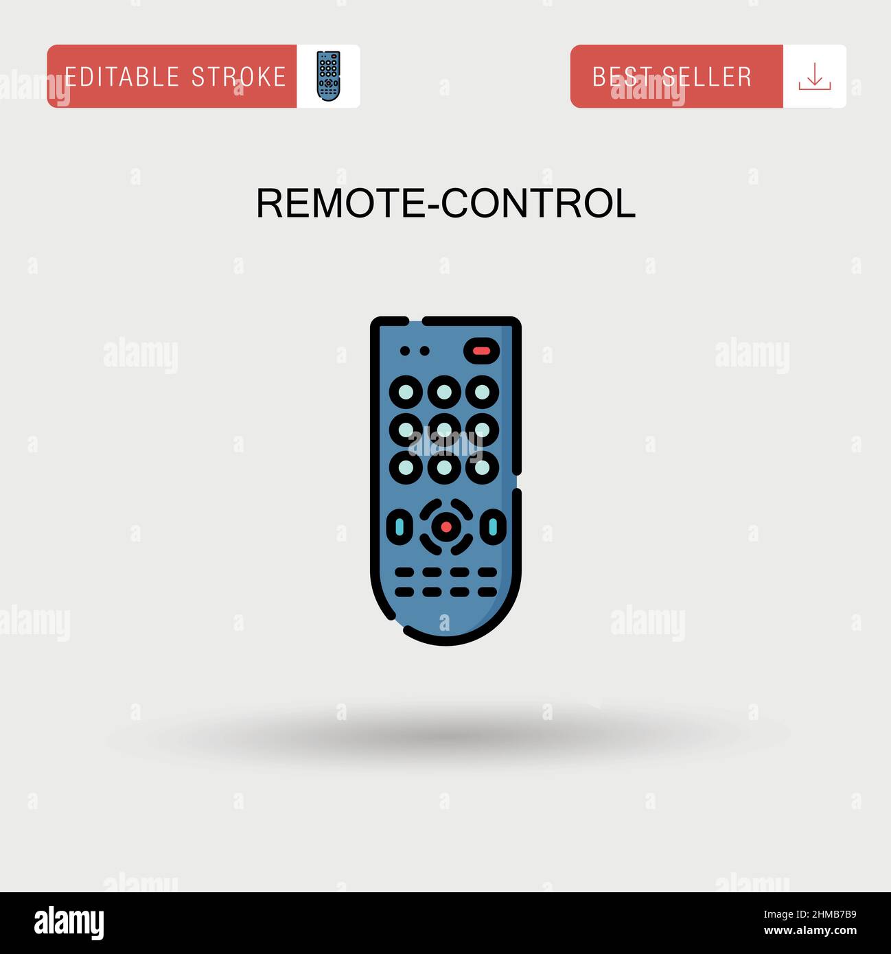 Remote-control Simple vector icon Stock Vector Image & Art - Alamy