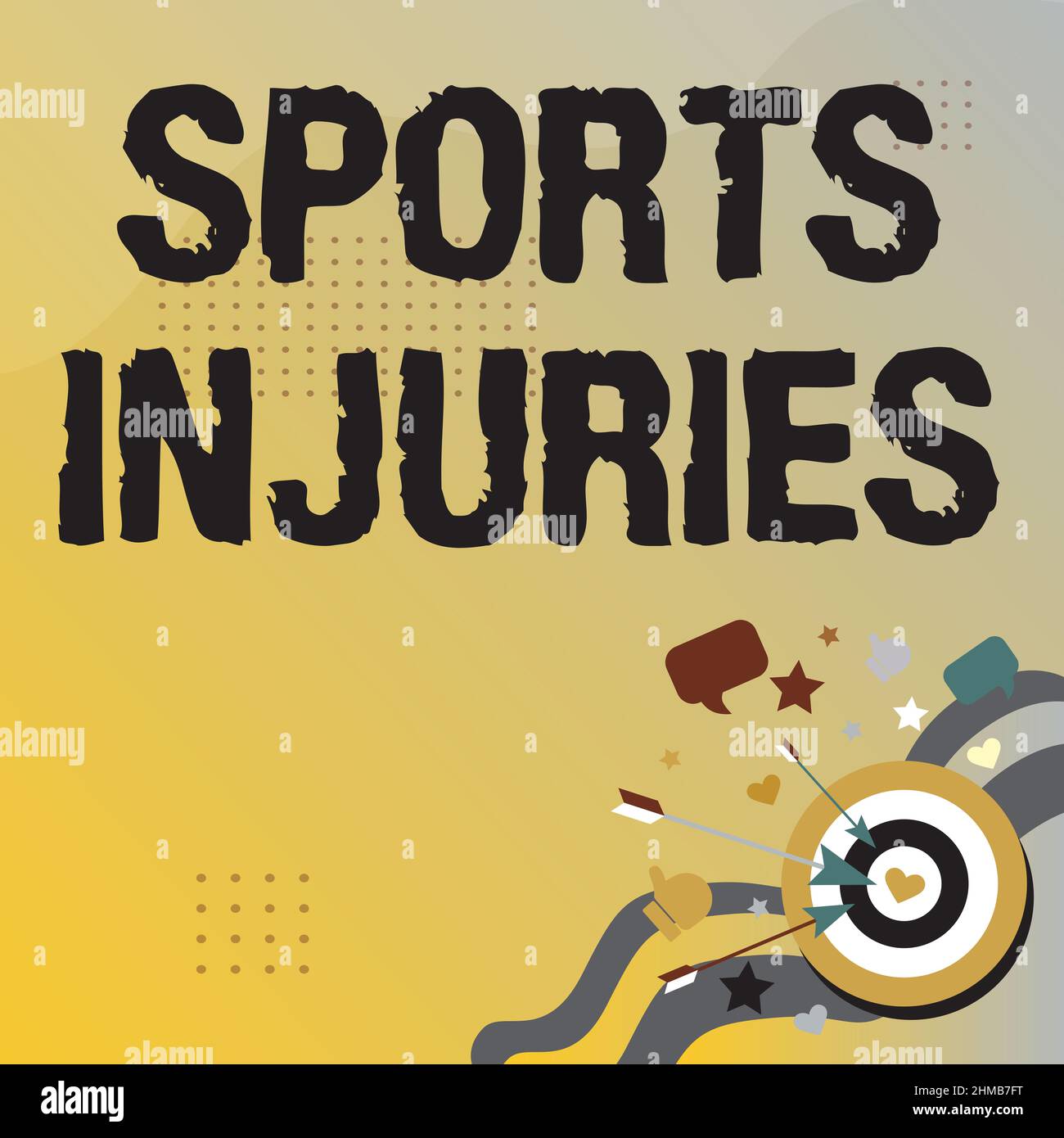 Handwriting text Sports Injuries. Conceptual photo kinds of injury that ...