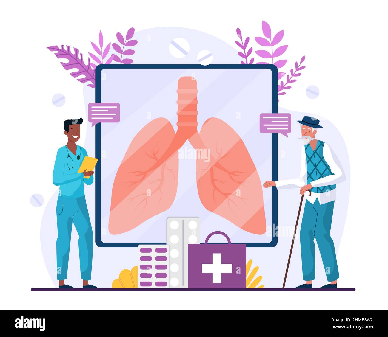 Vector Cartoon Radiologist Stock Vector Images - Alamy