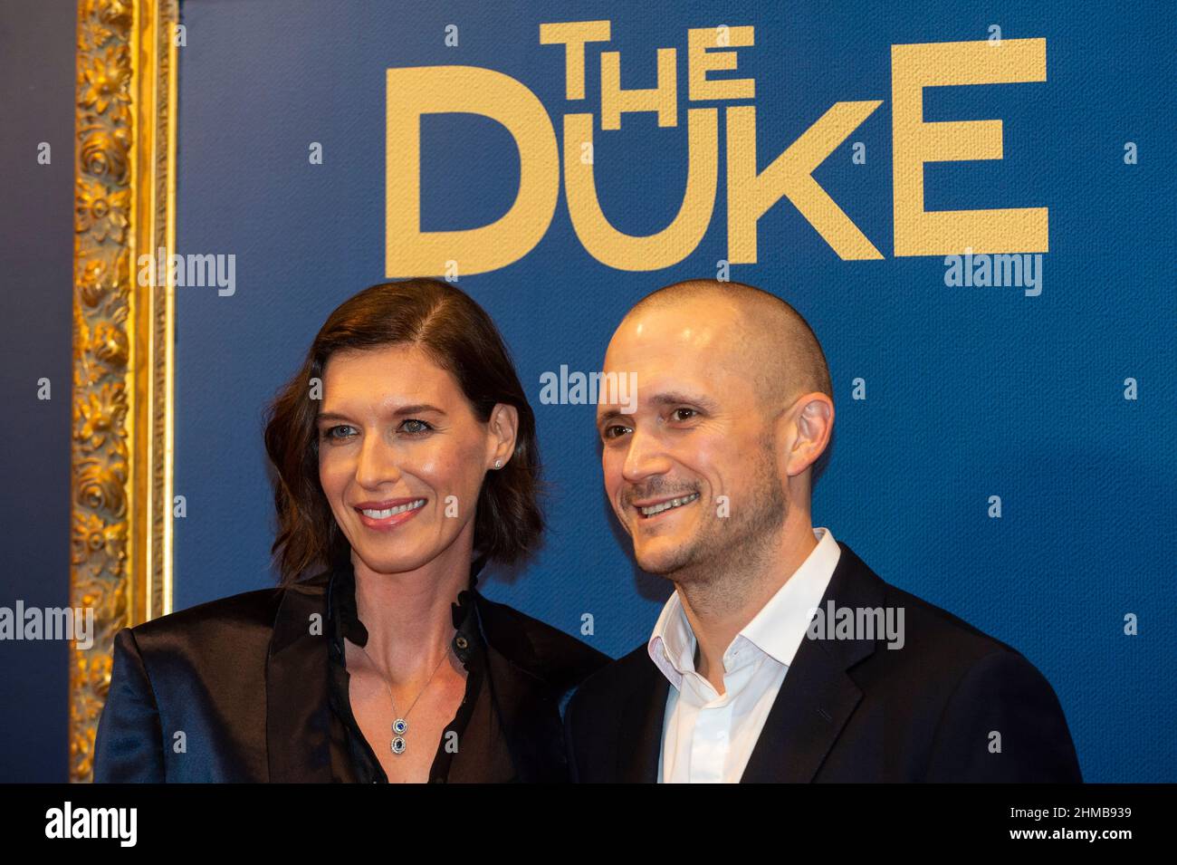London, UK. 8 February 2022. (L) Nicky Bentham, producer, and partner ...