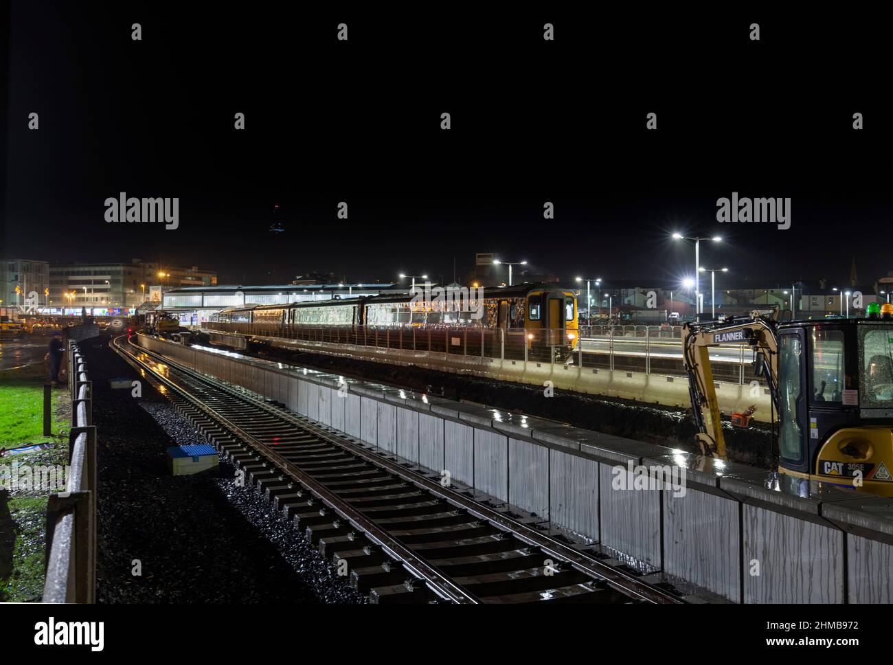 11/11/2017 Blackpool North railway station, the last train to depart ...
