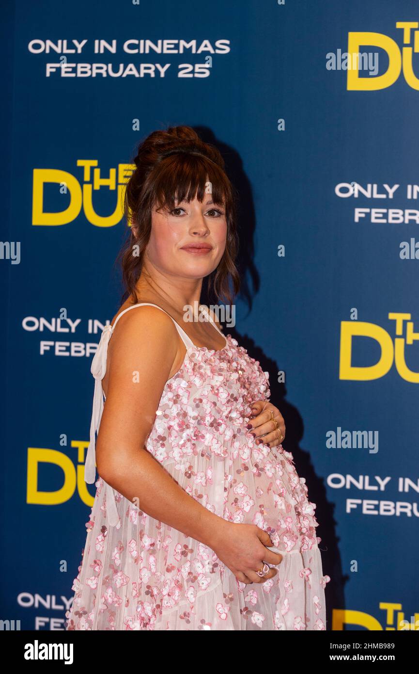 London, UK. 8 February 2022. Aimee Kelly (as Irene Boslover) at the UK ...