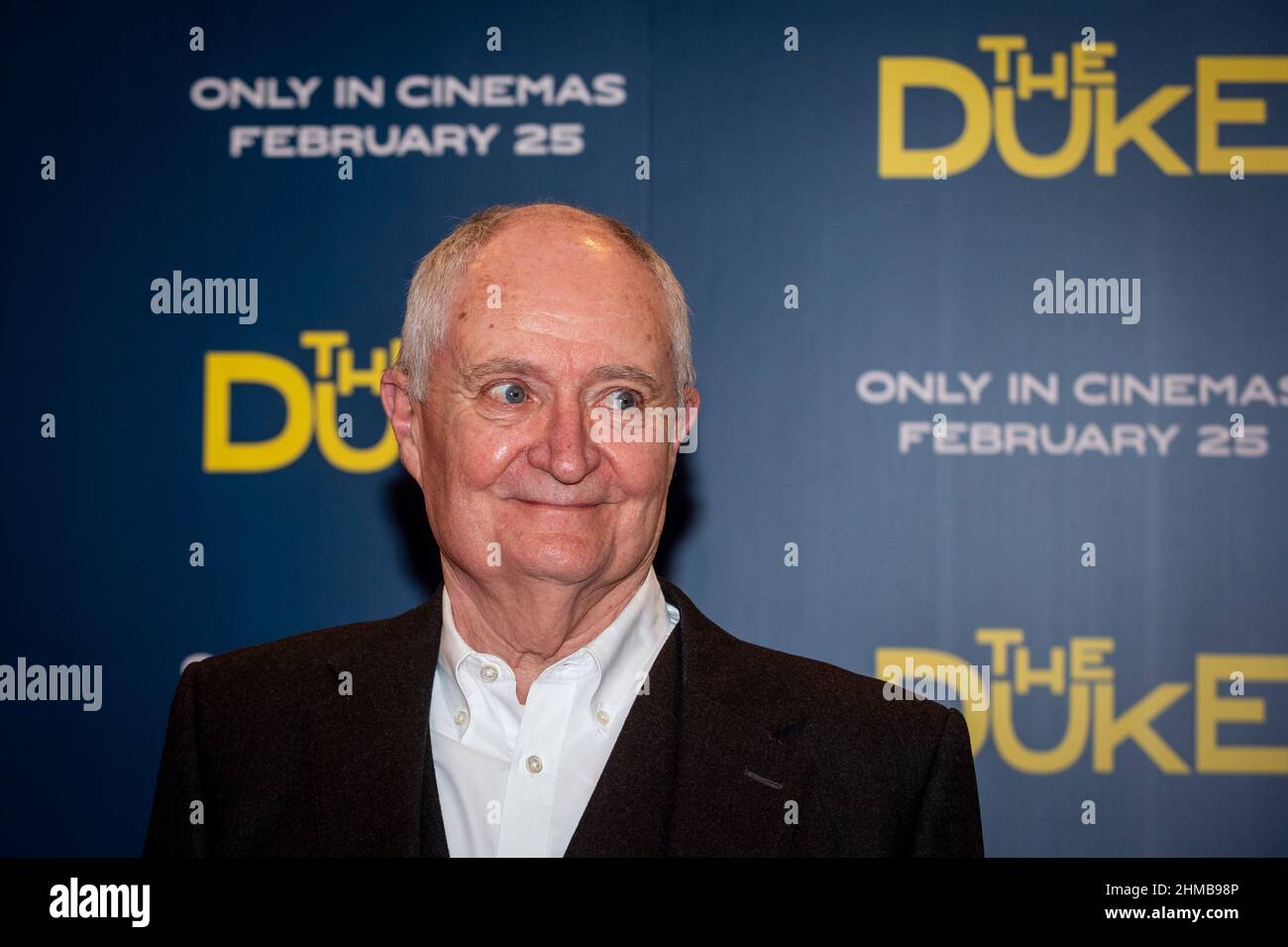London, UK. 8 February 2022. Jim Broadbent (as Kempton Bunton) at the ...