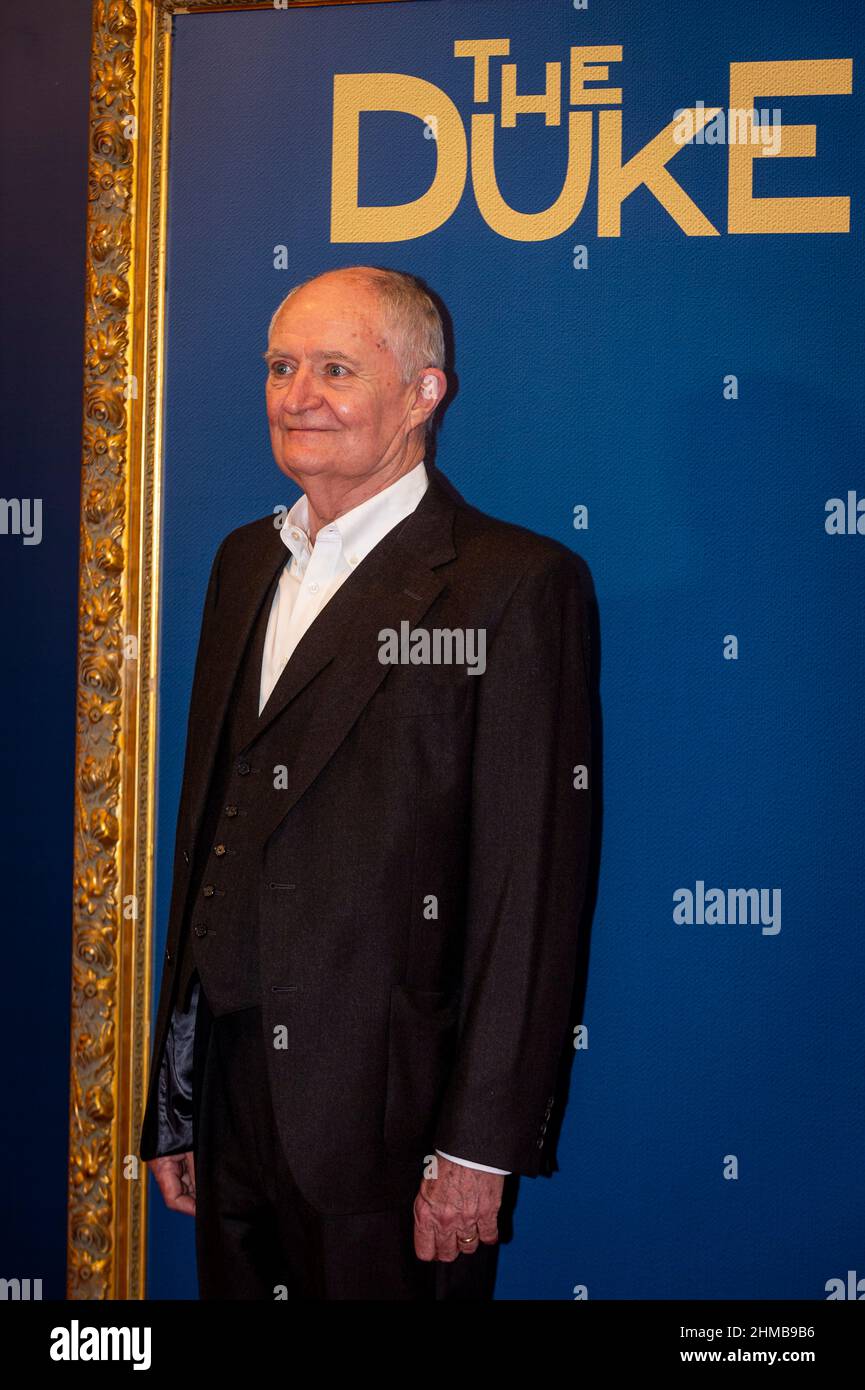London, UK. 8 February 2022. Jim Broadbent (as Kempton Bunton) at the ...