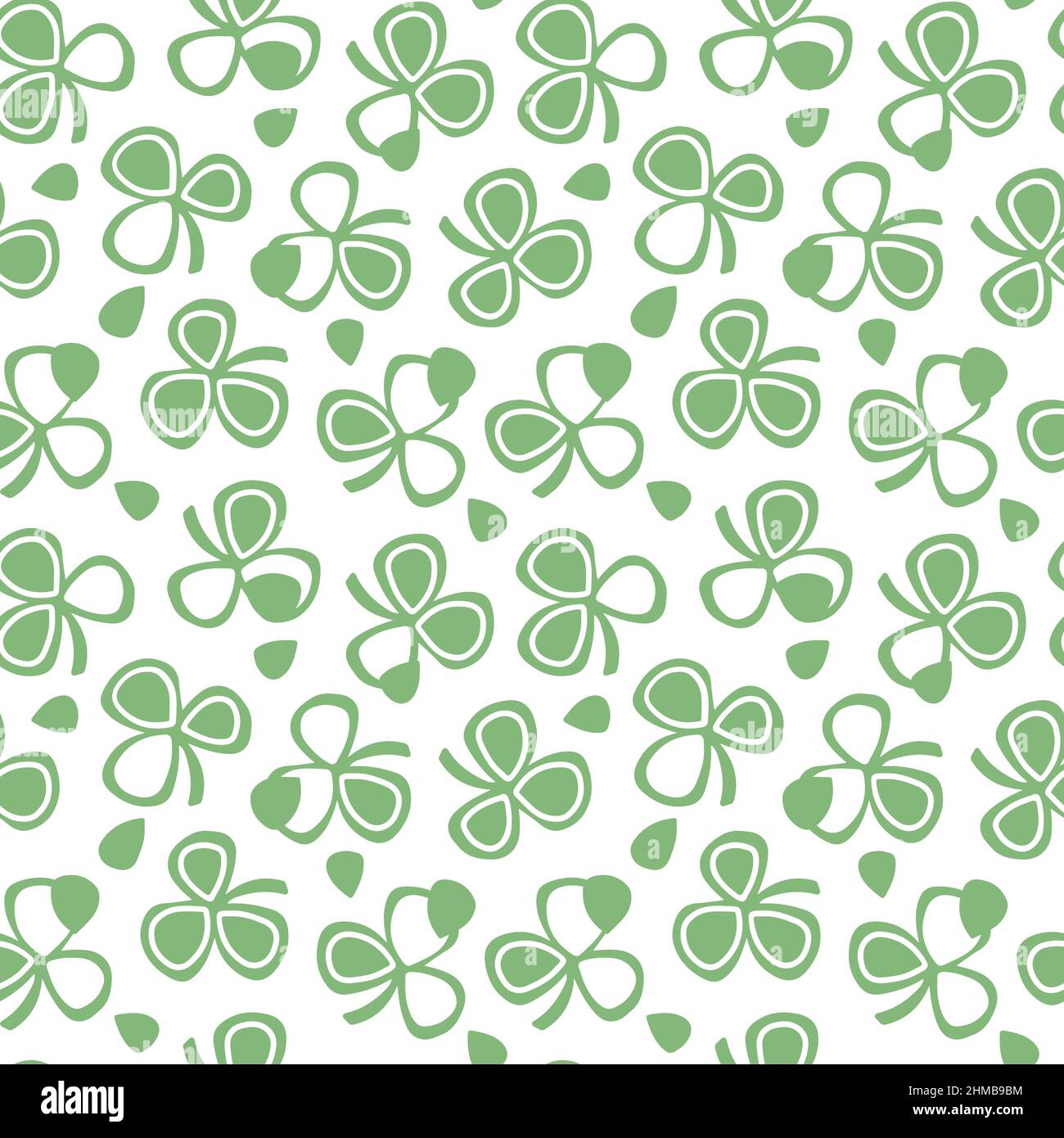 Seamless clover background Cut Out Stock Images & Pictures - Alamy