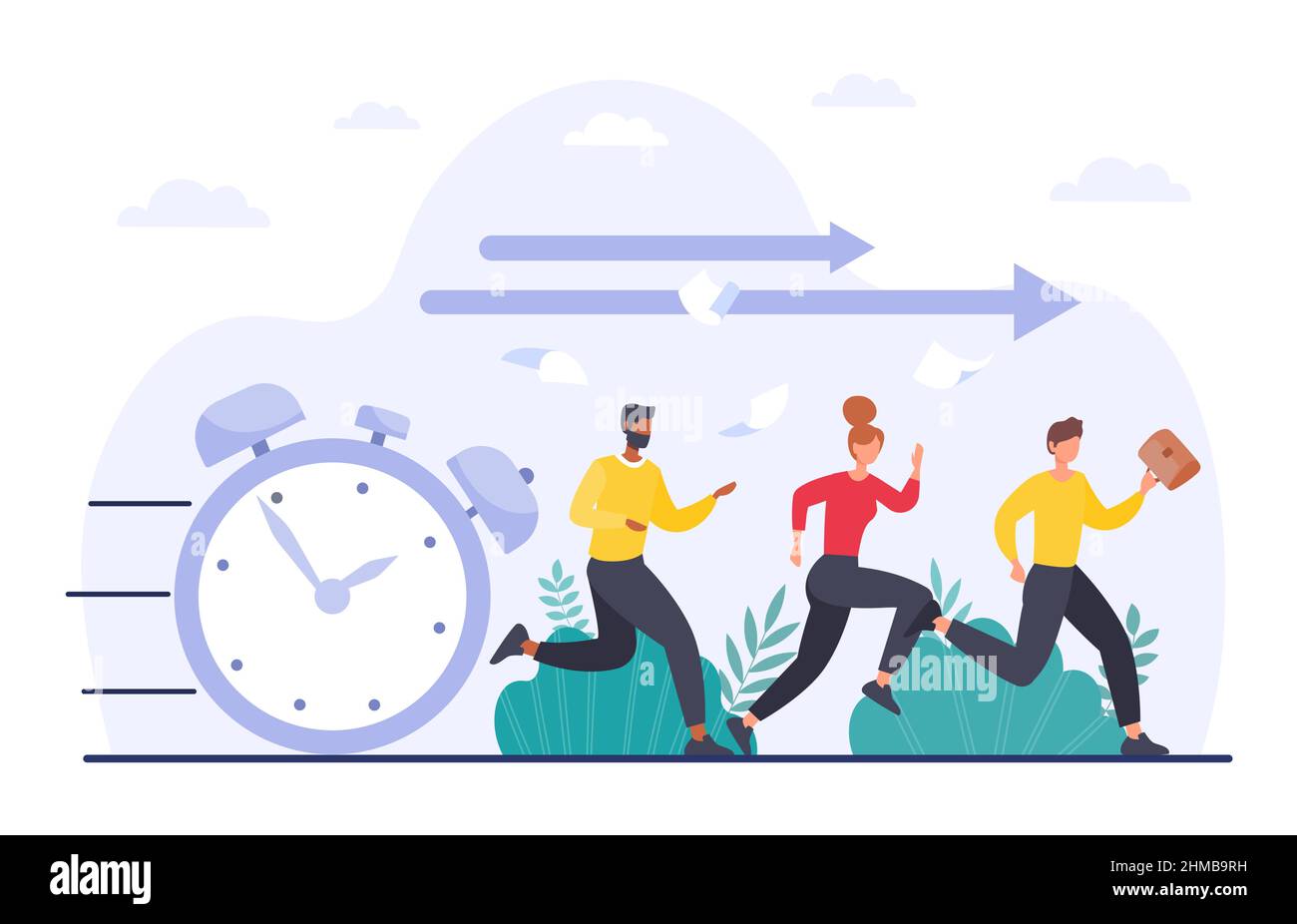 Work time management abstract concept Stock Vector Image & Art - Alamy