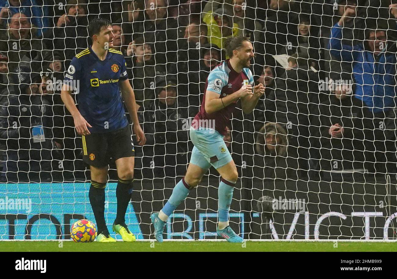 Burnley's Jay Rodriguez celebrates after scoring their side's first ...
