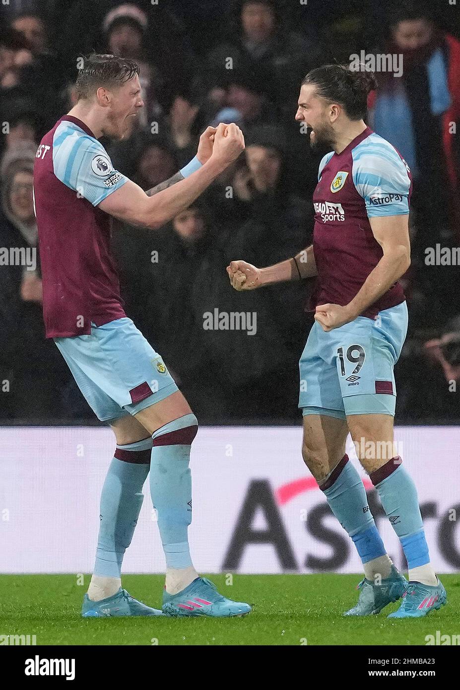 Burnley, England, 8th February 2022. Jay Rodriguez of Burnley ...