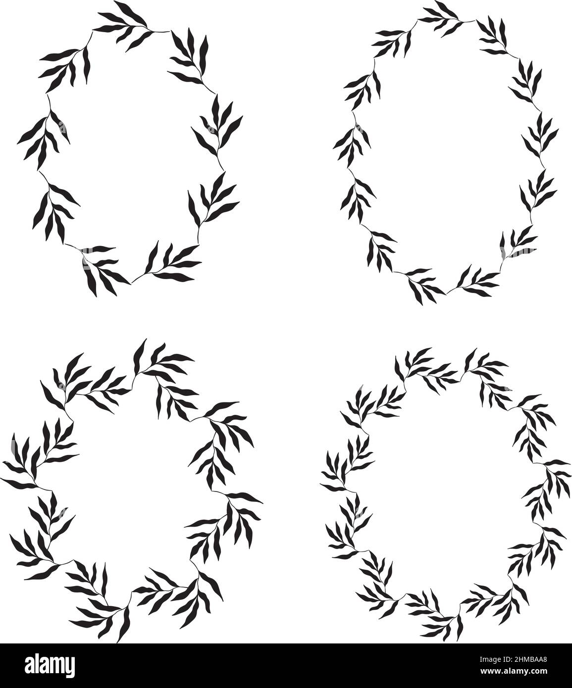 Plain oval frame isolated Cut Out Stock Images & Pictures - Alamy