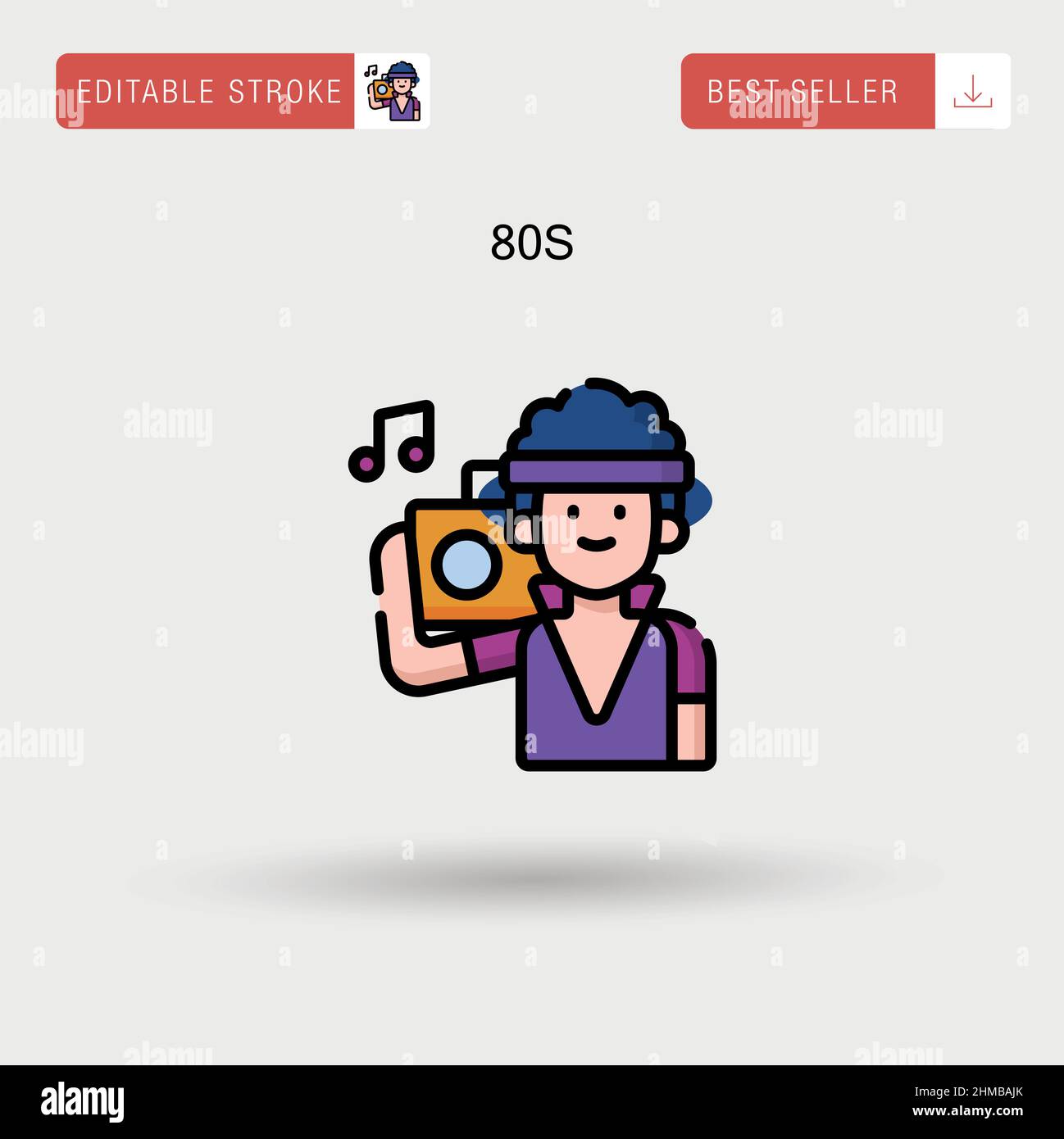 80s Simple vector icon Stock Vector Image & Art - Alamy