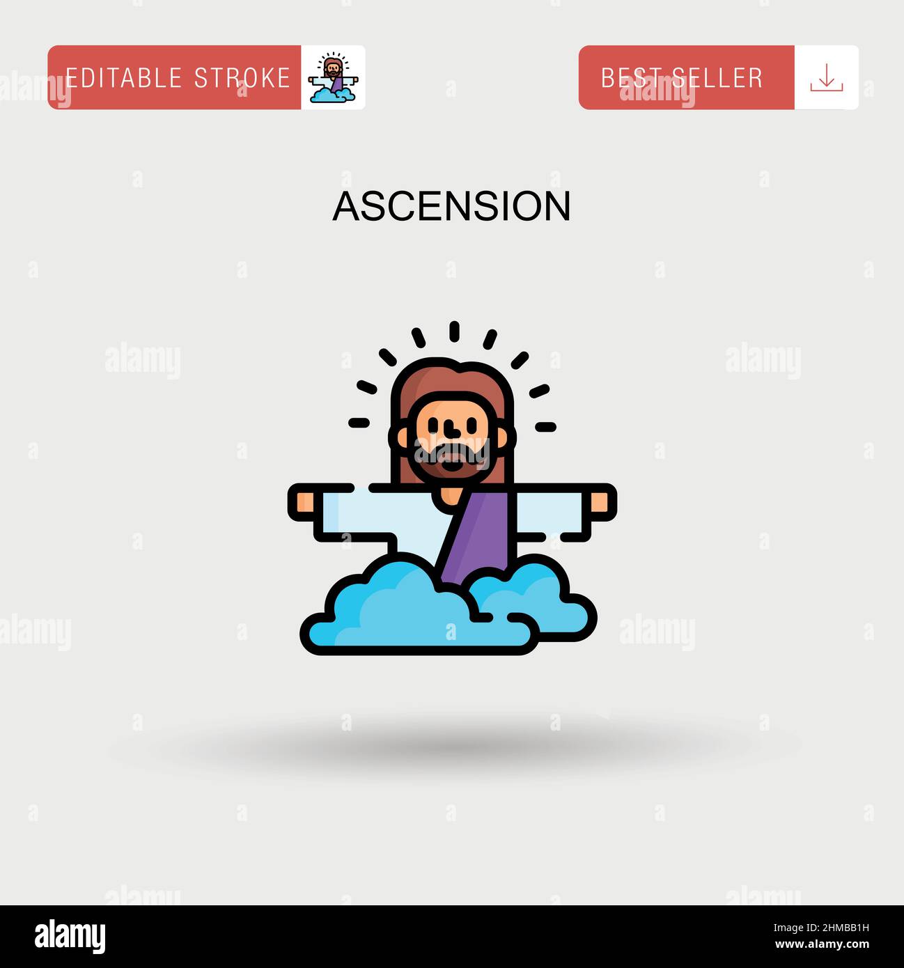 He is risen sky Stock Vector Images - Alamy