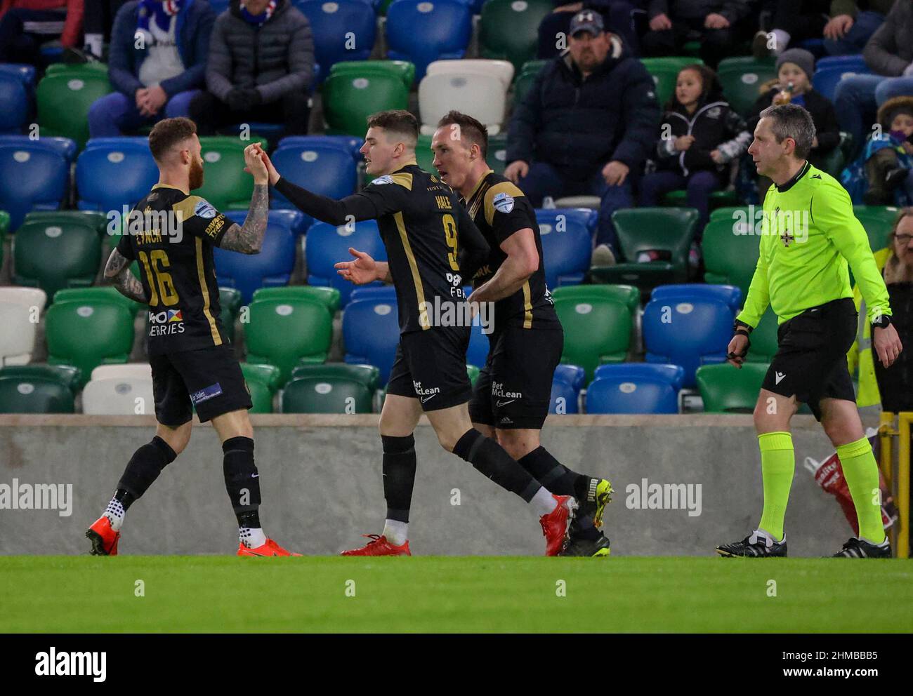 Windsor Park, Belfast, Northern Ireland, UK. 08 Feb 2022. Danske Bank ...