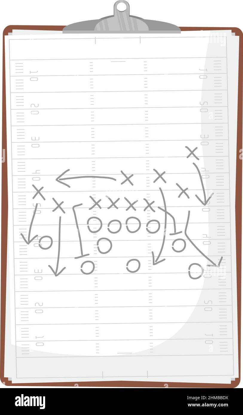 Football coach clipboard Stock Vector Images - Alamy