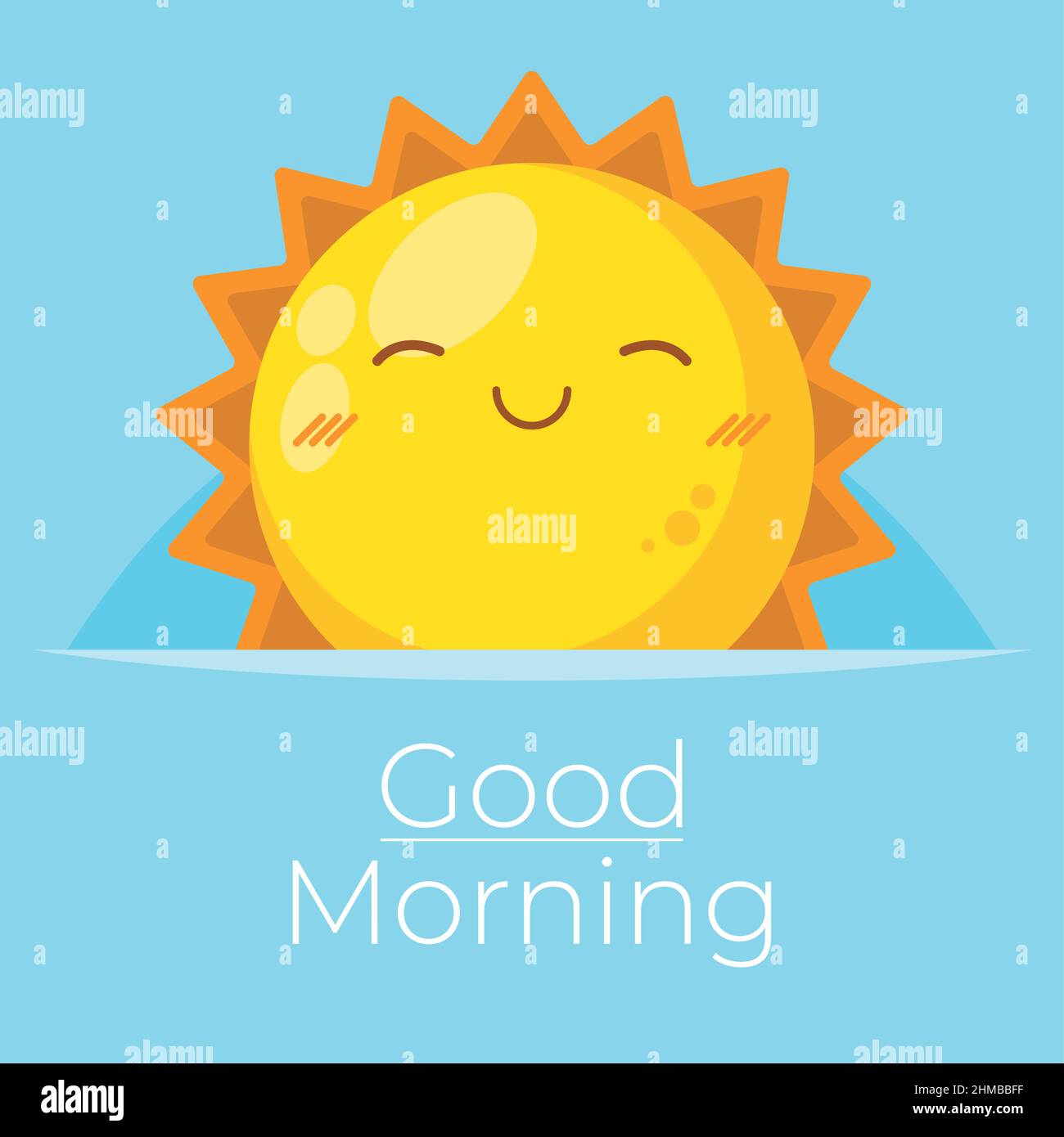 good morning poster with sun Stock Vector Image & Art - Alamy