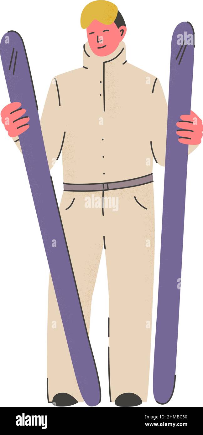 Man in winter gear Cut Out Stock Images & Pictures - Alamy