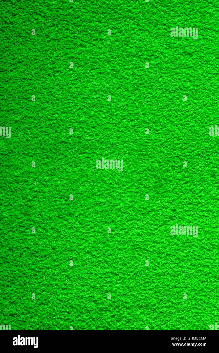 Fine-grained felt green fabric. artificial grass. fleecy textured ...