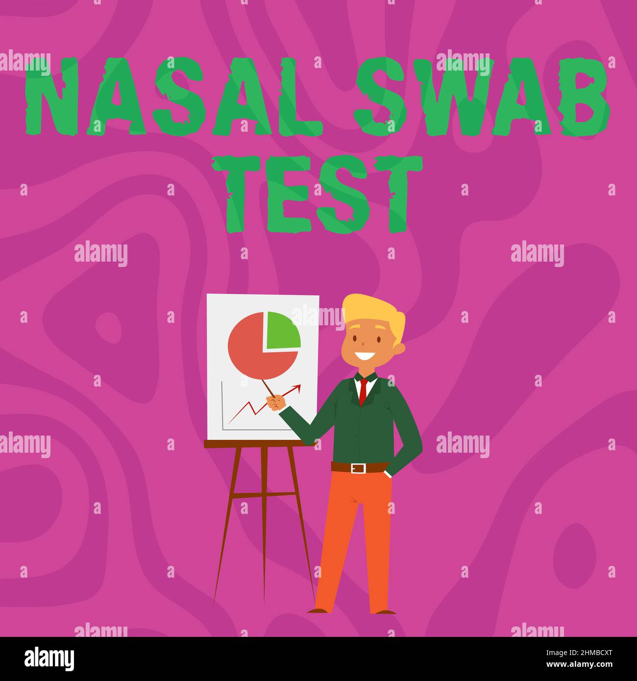 Text sign showing Nasal Swab Test. Business approach diagnosing an ...