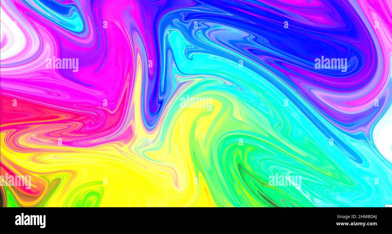 Colorful paint mix with gradient vivid colors Stock Photo - Alamy