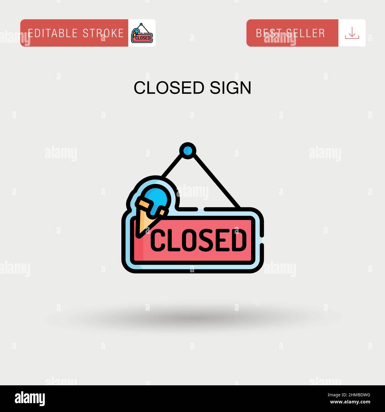 Closed restaurant notice Stock Vector Images - Alamy