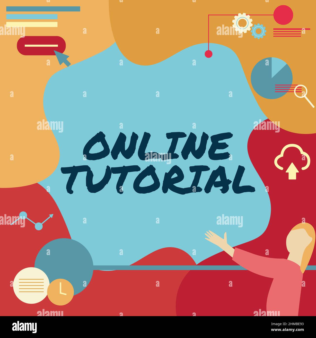 Writing Displaying Text Online Tutorial Word Written On Process Of