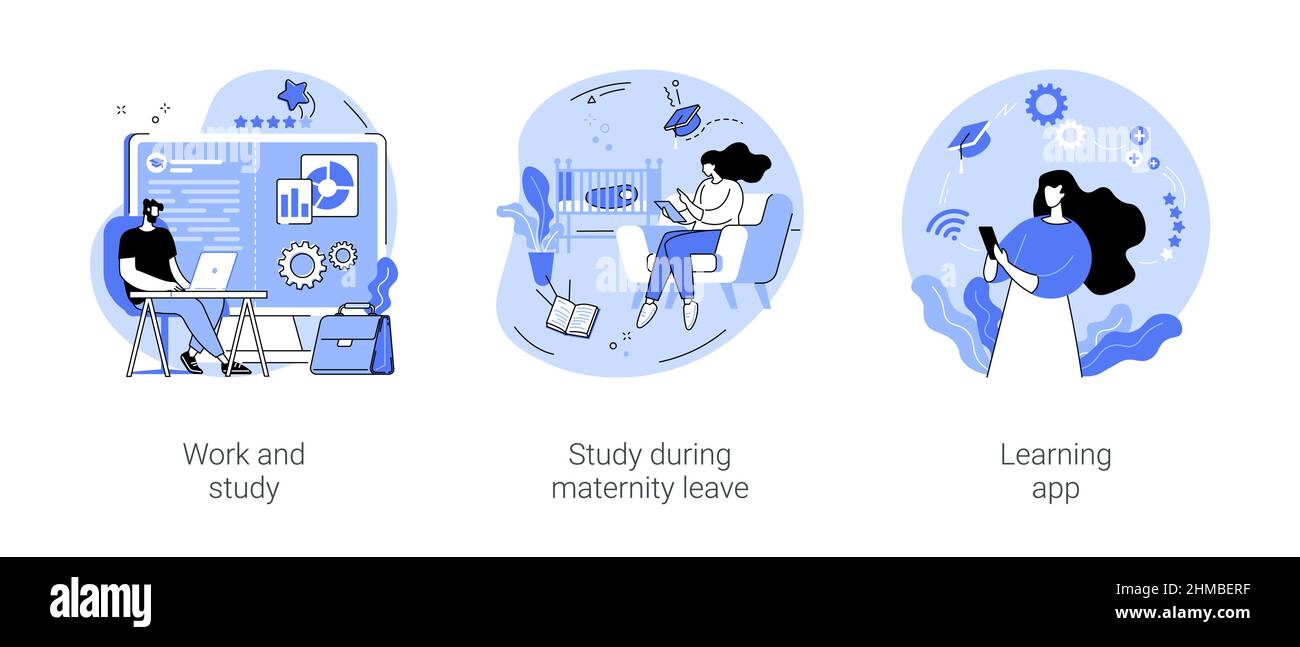 Learning opportunities isolated cartoon vector illustrations se Stock ...