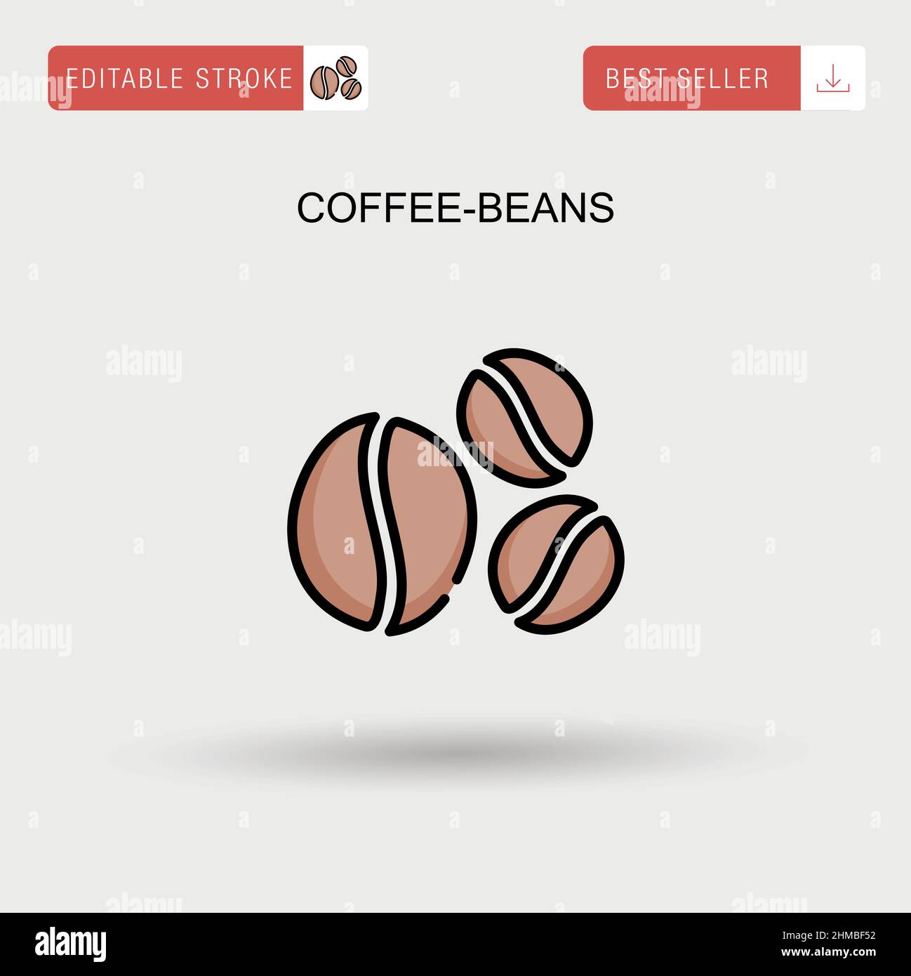 Close up hot roasted coffee Stock Vector Images - Alamy