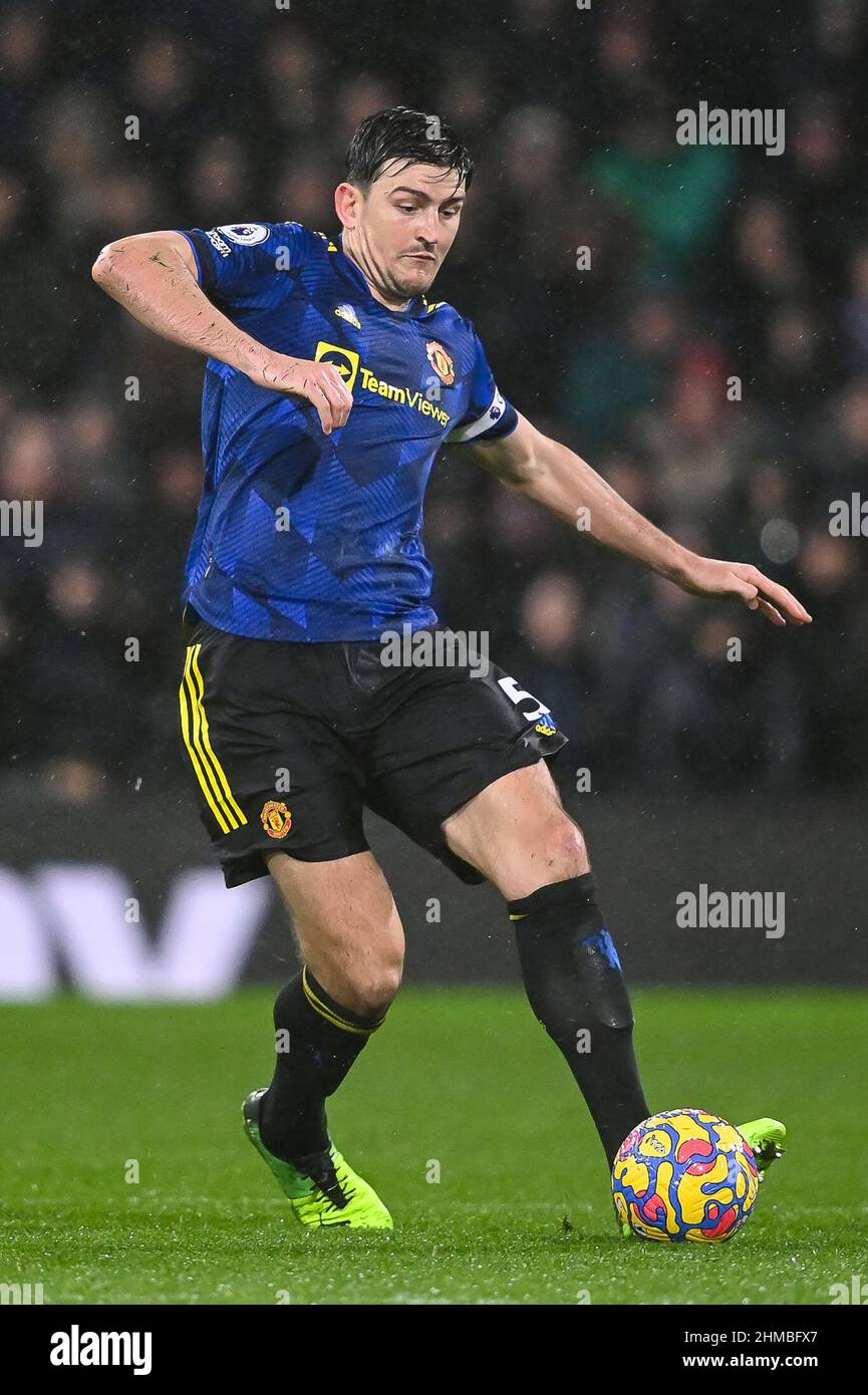 Harry Maguire #5 of Manchester United in action during the game Stock ...