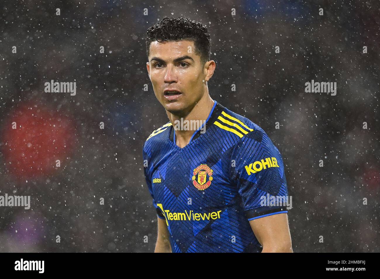 Cristiano Ronaldo #7 of Manchester United during the game Stock Photo ...