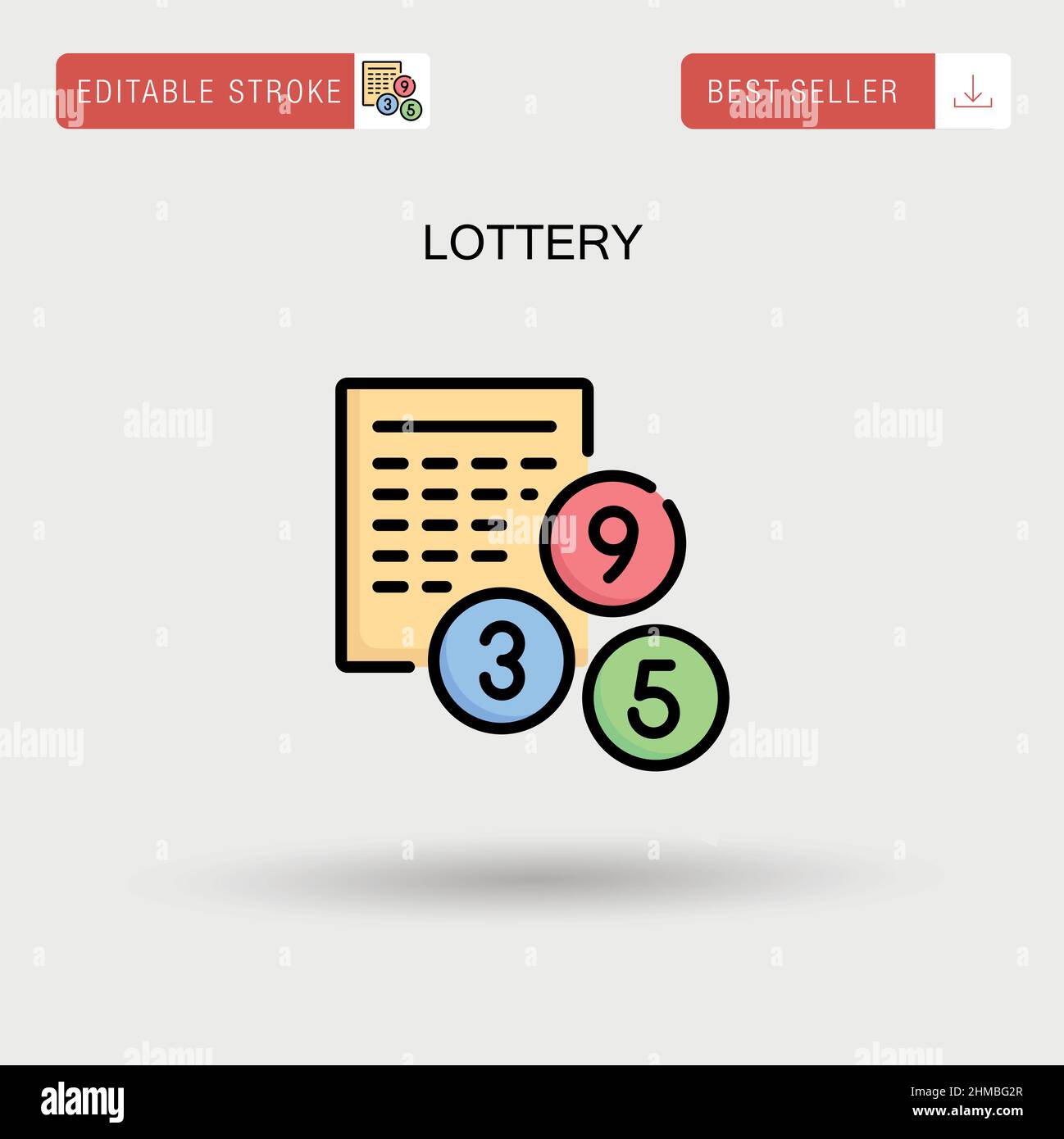 Bingo lottery icon sign Stock Vector Images - Alamy