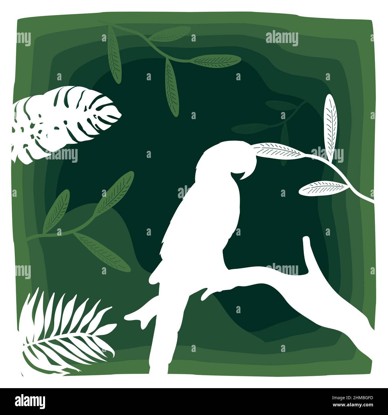 Parrot origami Cut Out Stock Images & Pictures - Alamy