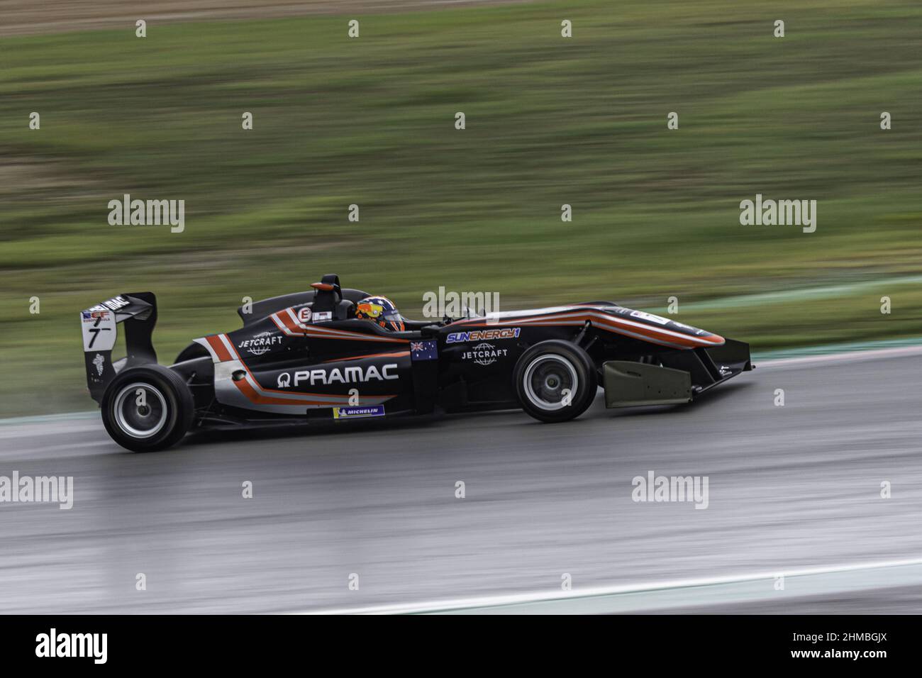 Euro formula open racing of fast cars in the circuit of Barcelona ...