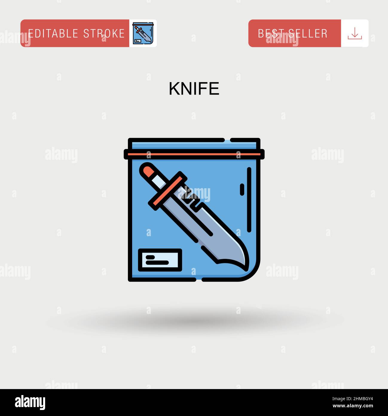 Knife Simple vector icon Stock Vector Image & Art - Alamy