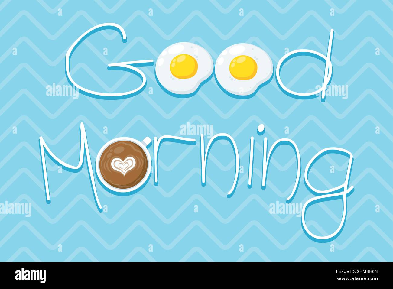 good morning lettering with breakfast Stock Vector Image & Art - Alamy