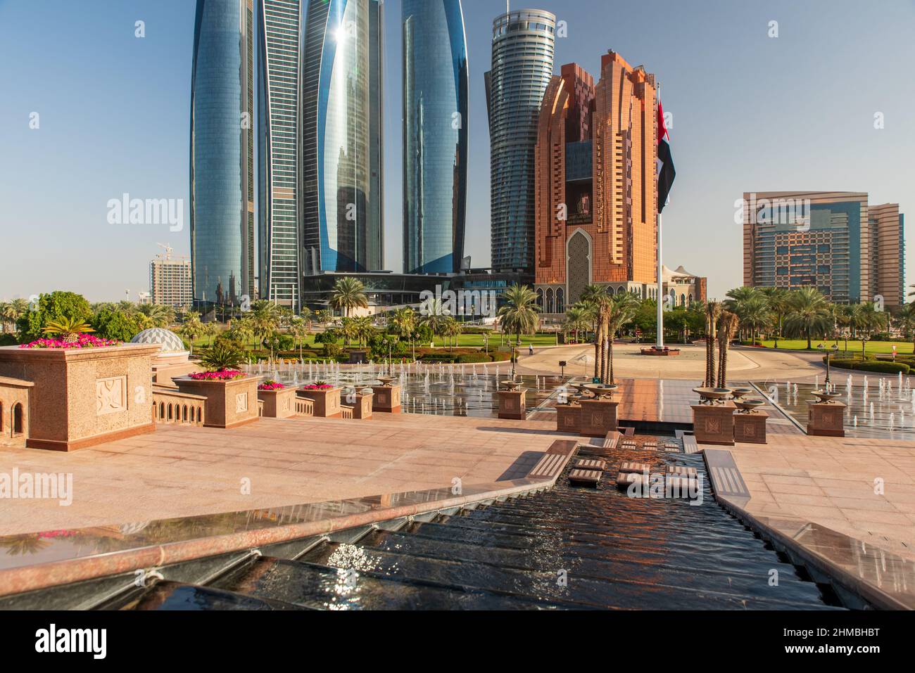 View of Etihad towers in Abu Dhabi Stock Photo - Alamy